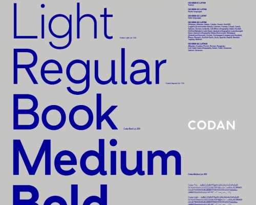Como a Bold Copenhague criou a fonte da Codan via @pristinaorg